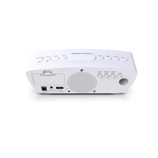 Clock Radio with White Noise & Led Colour 丨modern alarm clock radio